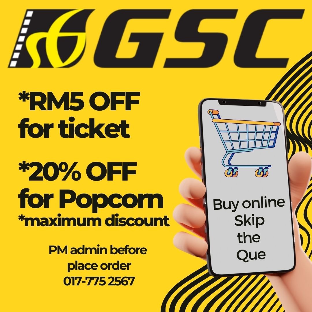 GSC Movie Ticket RM5 OFF F&B 20%, Tickets & Vouchers, Event Tickets on ...