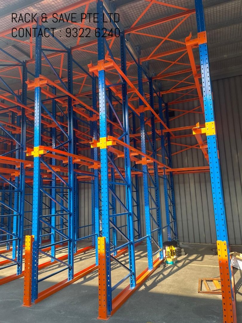 Heavy Duty Pallet Racking Drive In System, Furniture & Home Living ...