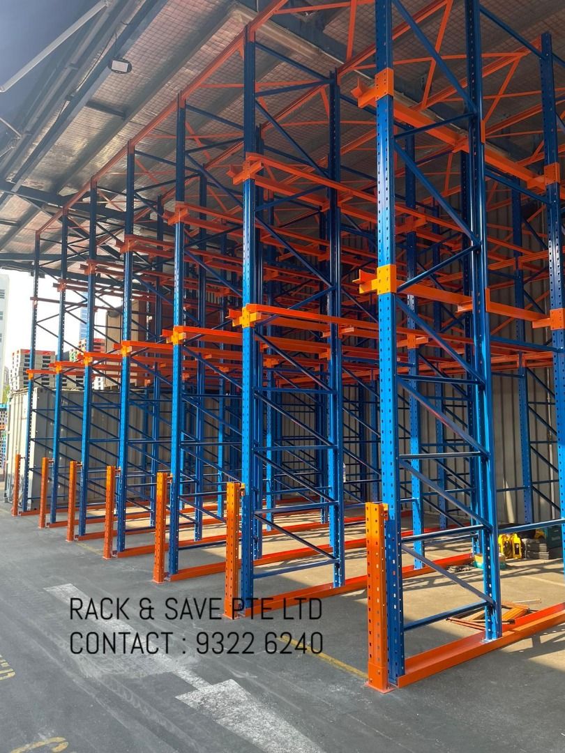 Heavy Duty Pallet Racking Drive In System, Furniture & Home Living ...