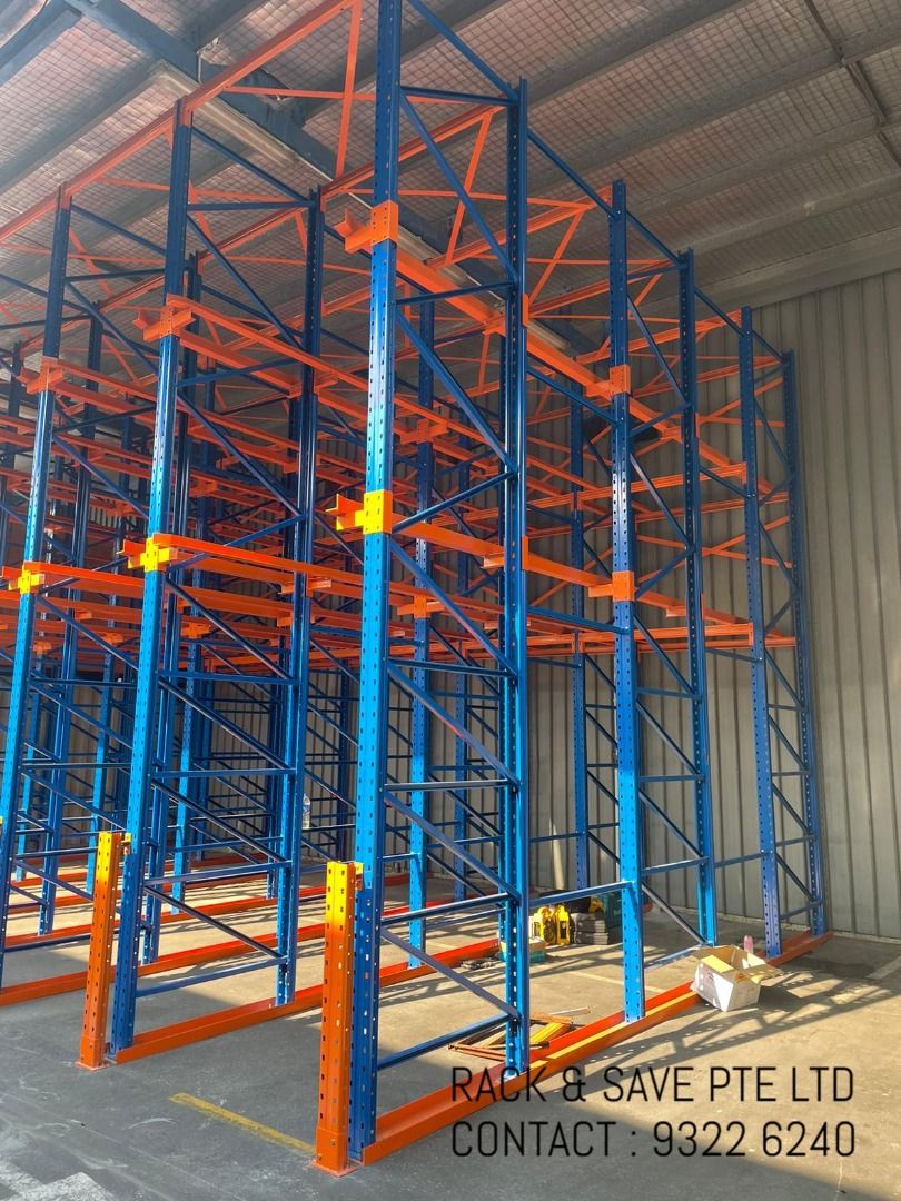Heavy Duty Pallet Racking Drive In System, Furniture & Home Living ...