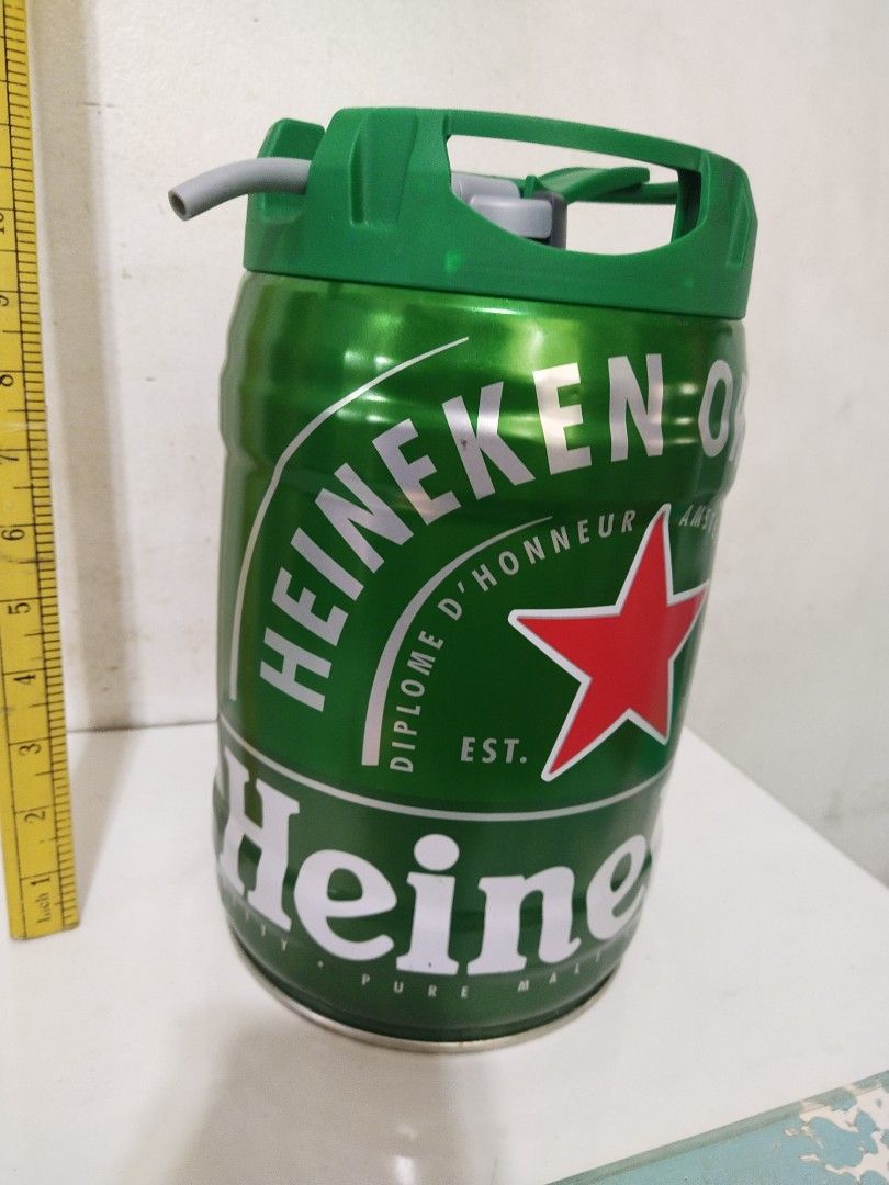 HEINEKEN 5L Mini Steel Keg for Beer (EMPTY) Man-Cave Decor/Astig ...
