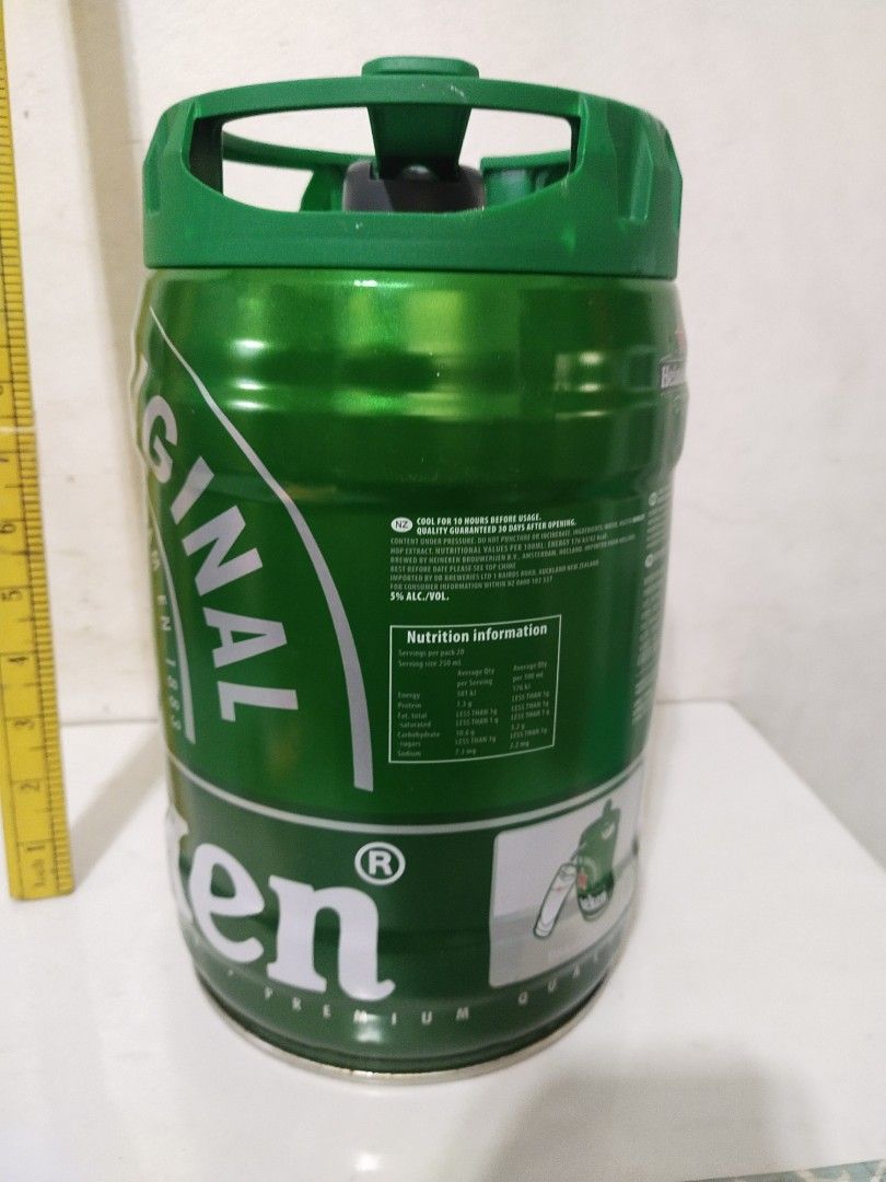 HEINEKEN 5L Mini Steel Keg for Beer (EMPTY) Man-Cave Decor/Astig ...