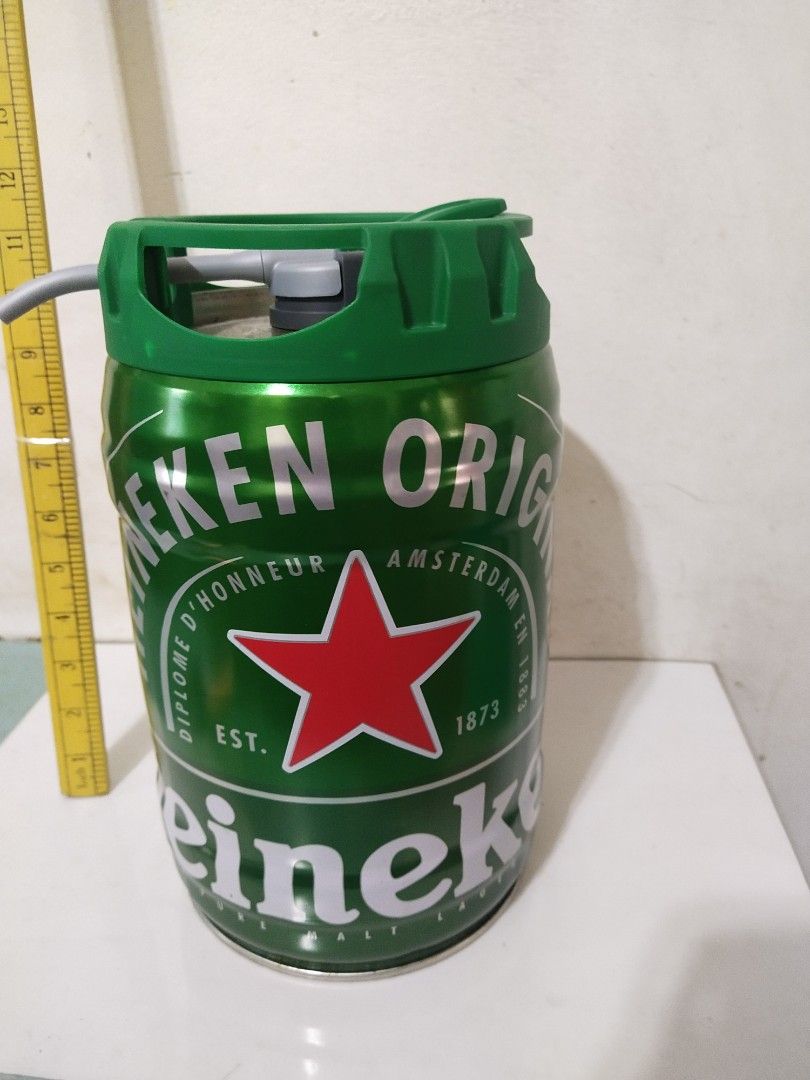 HEINEKEN 5L Mini Steel Keg for Beer (EMPTY) Man-Cave Decor/Astig ...