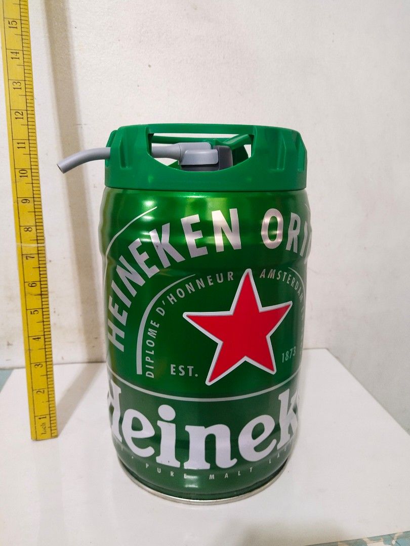 HEINEKEN 5L Mini Steel Keg for Beer (EMPTY) Man-Cave Decor/Astig ...