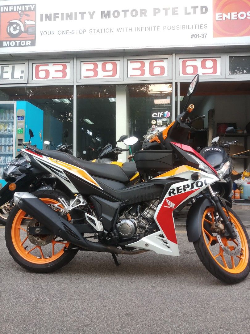 Honda RS150 REPSOL, Motorcycles, Motorcycles for Sale, Class 2B on Carousell
