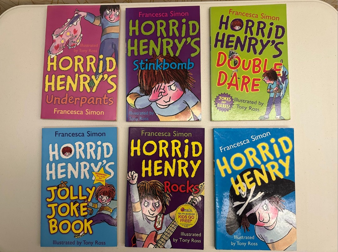 Horrid Henry by Francesca Simon - a collection, 興趣及遊戲, 書本 & 文具, 小朋友書 ...