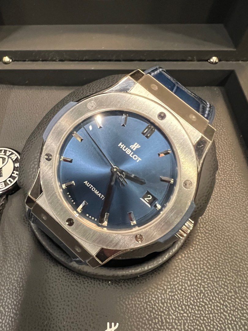 Hublot Classic Fussion Blue 45mm, Luxury, Watches on Carousell