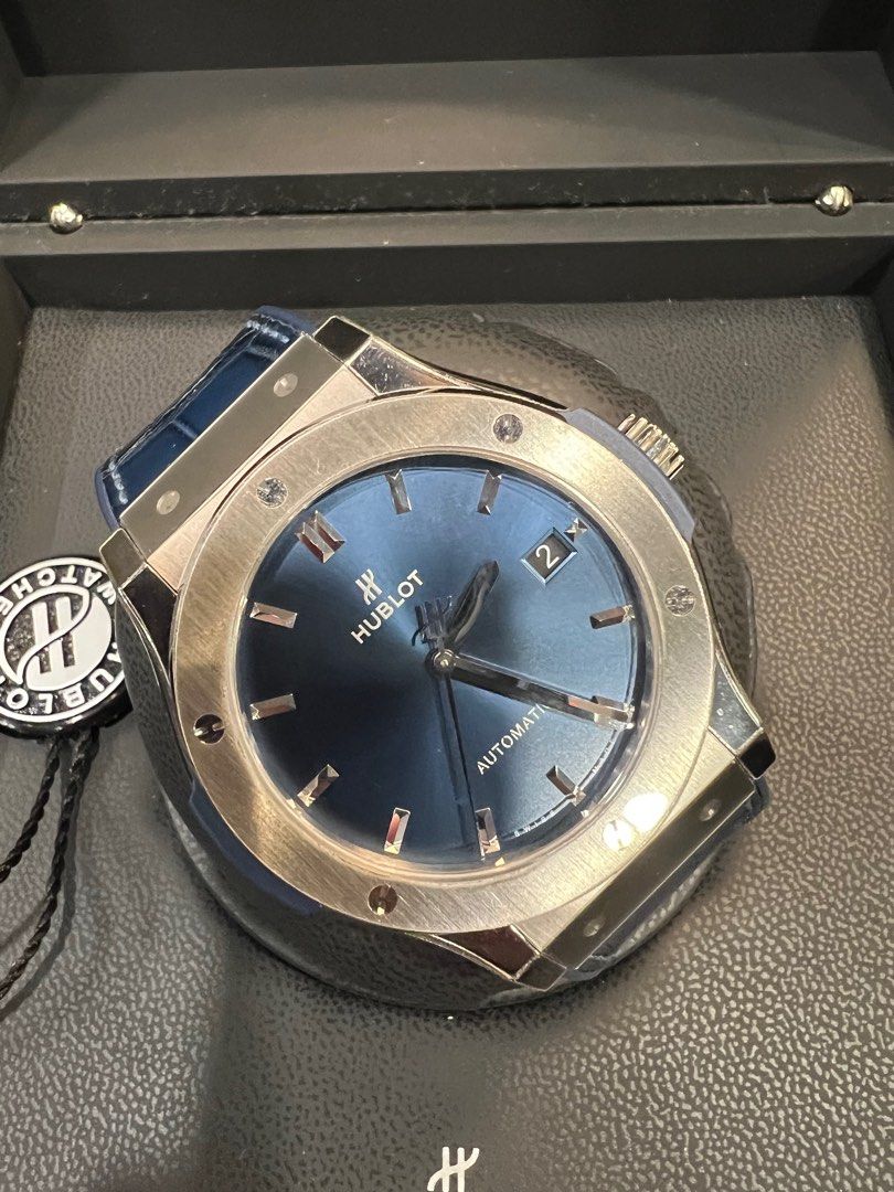 Hublot Classic Fussion Blue 45mm, Luxury, Watches on Carousell