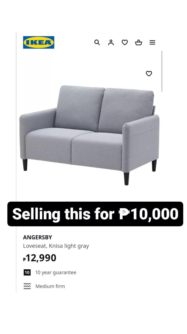IKEA ANGERSBY, Furniture & Home Living, Furniture, Sofas on Carousell