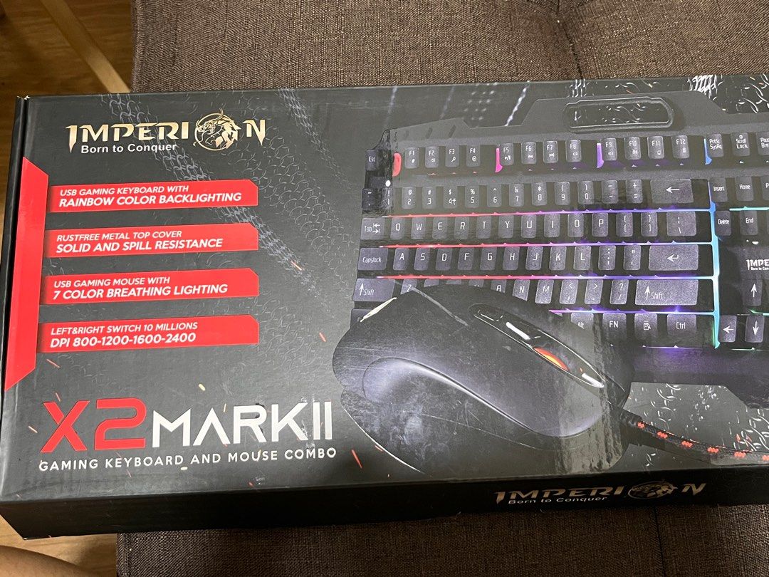 Imperion X2 Mark II gaming keyboard (with mouse), Computers & Tech, Parts & Accessories ...