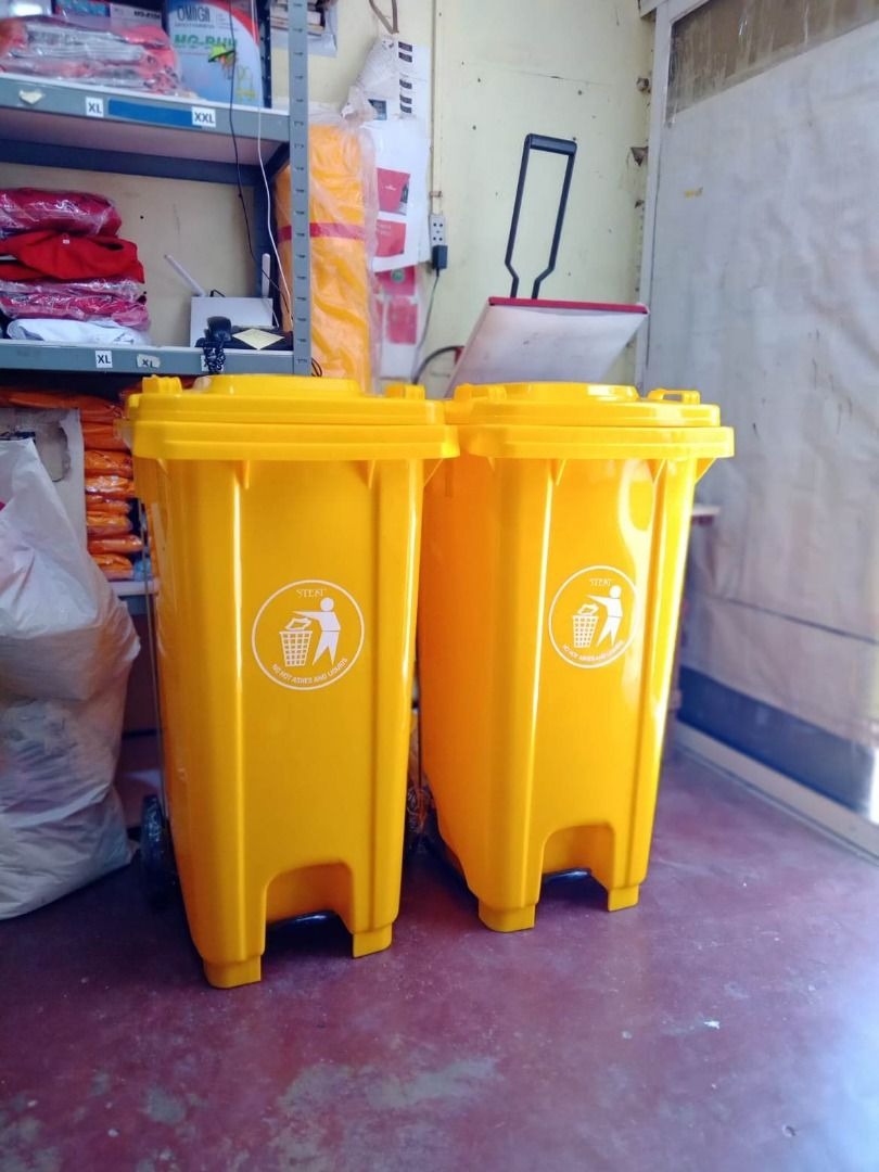 Industrial trash bin, Furniture & Home Living, Cleaning & Homecare ...