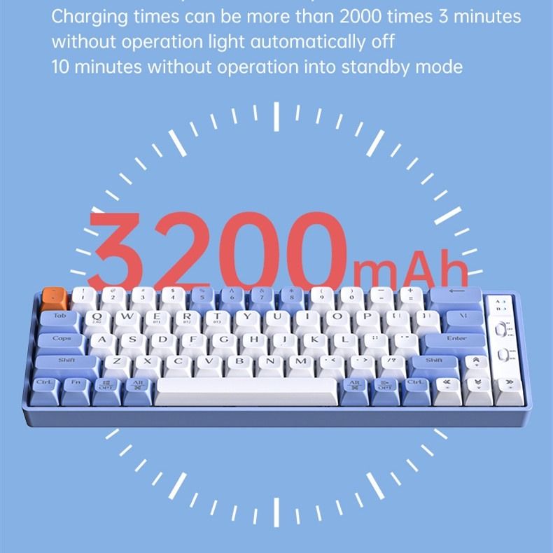 ireless Keyboard Hotswappable Mechanical Keyboard With 3 Mode Hotswap ...