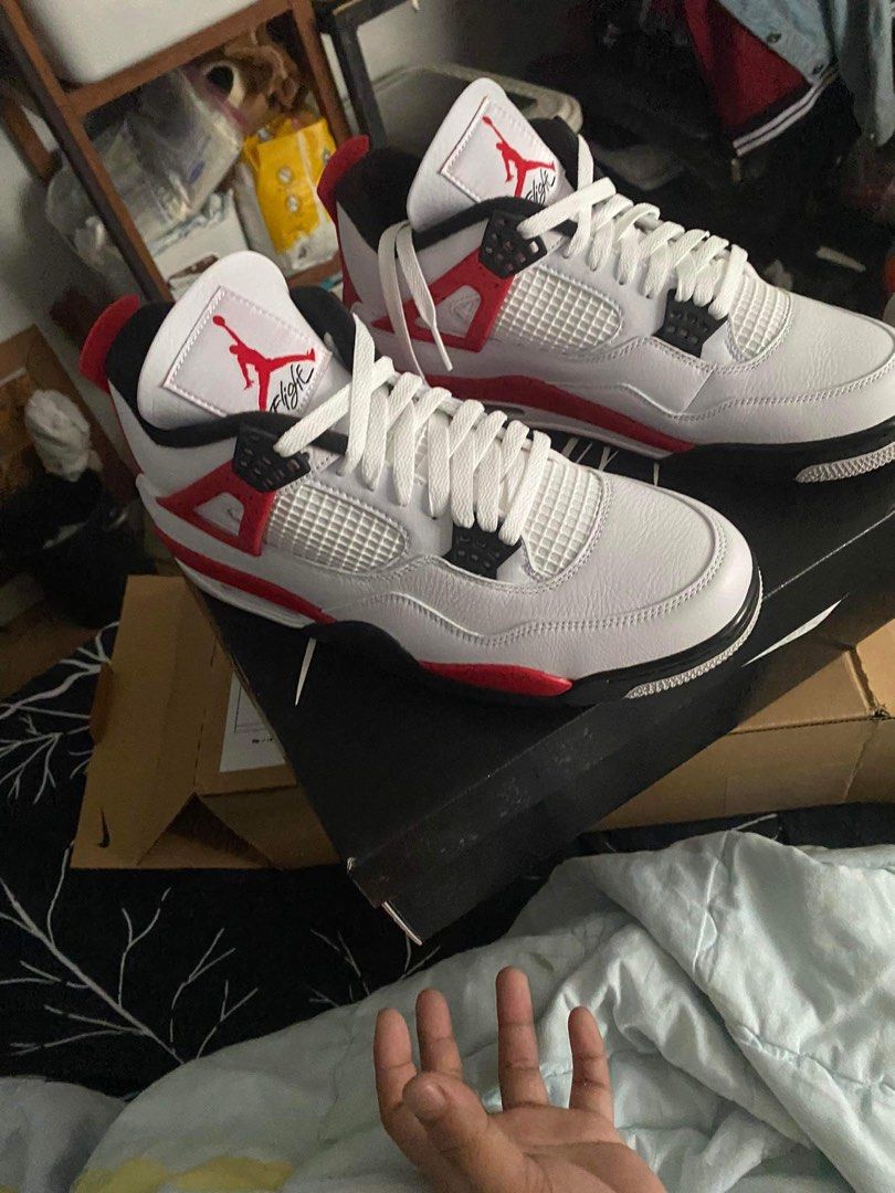 Jordan 4 Red Cement, Men's Fashion, Footwear, Sneakers on Carousell