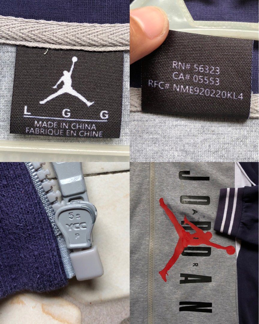 Jordan Cotton Track Jacket Big Script, Men's Fashion, Coats, Jackets ...