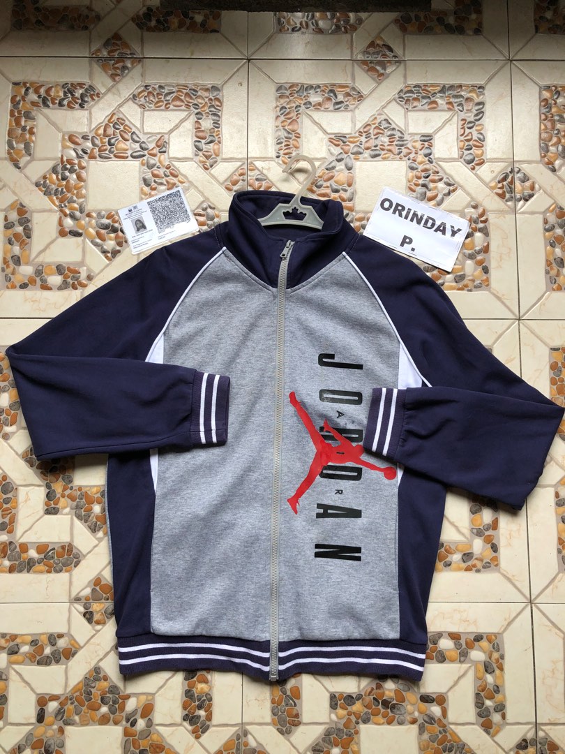 Jordan Cotton Track Jacket Big Script, Men's Fashion, Coats, Jackets ...