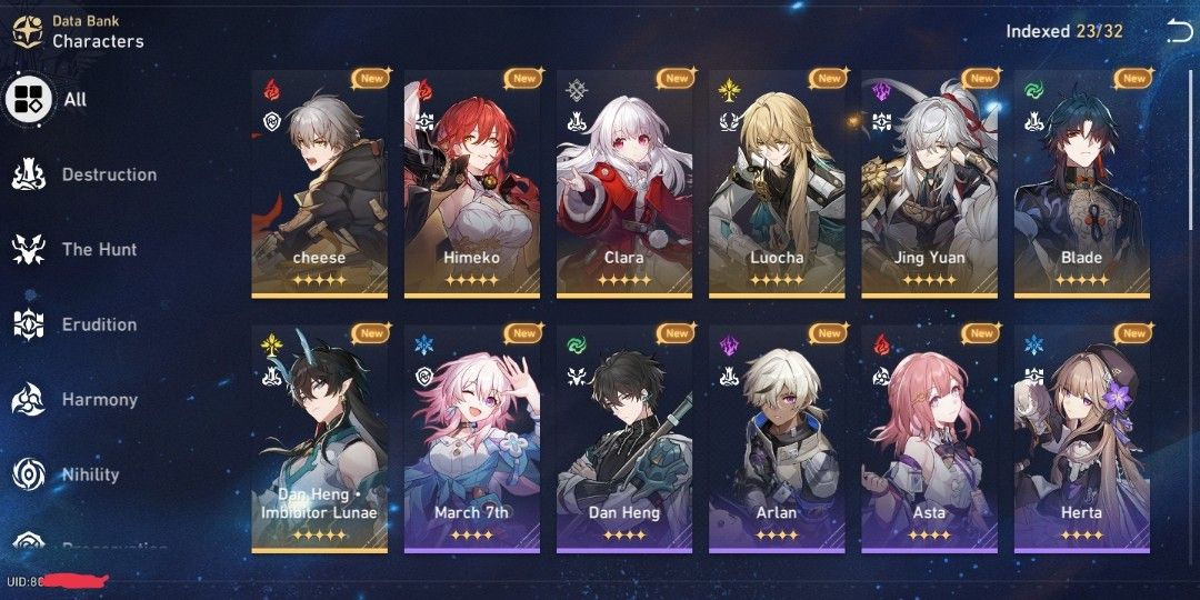 akun hsr tl 65 well build + sign, Video Game, Game di Carousell