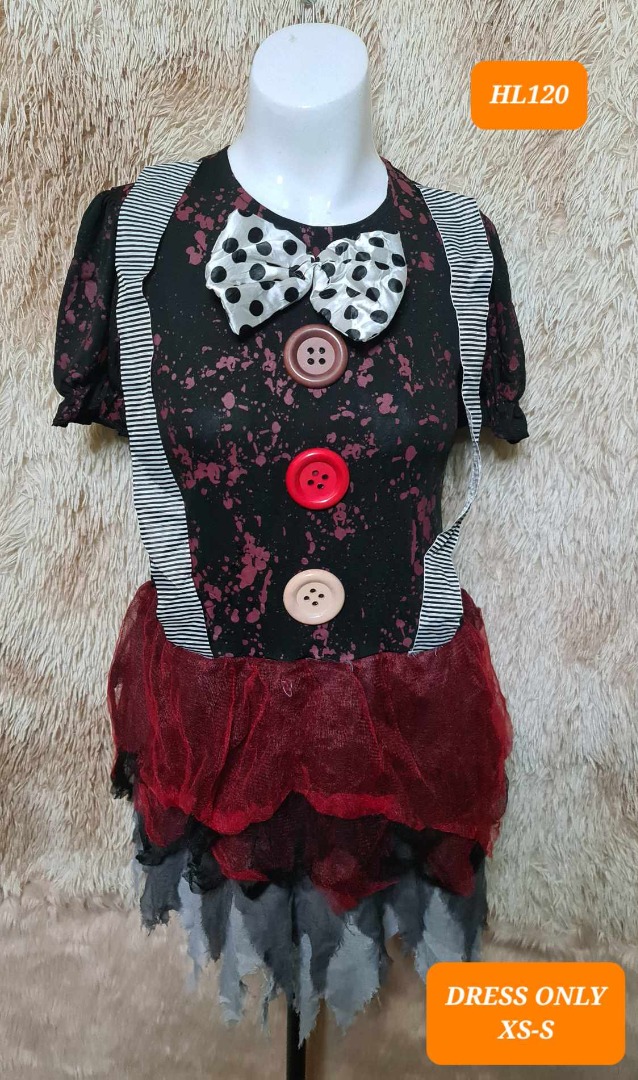 killer clown jester dracula halloween kids children adult costume queen vampire, Women's Fashion ...