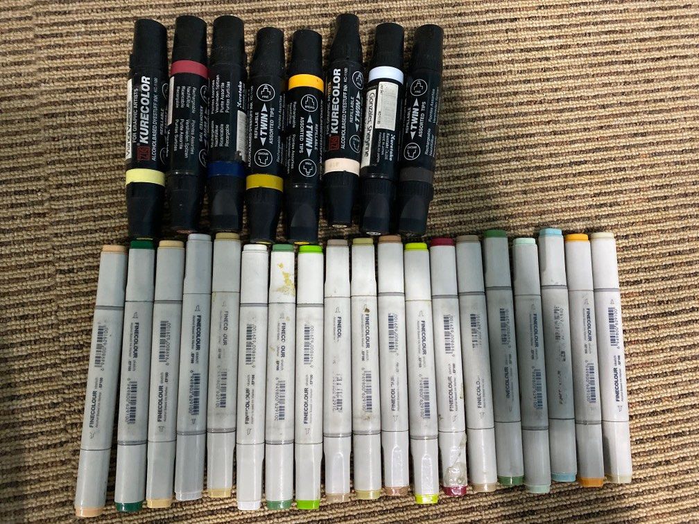 Kurecolor/ Finecolor Markers, Hobbies & Toys, Stationary & Craft ...