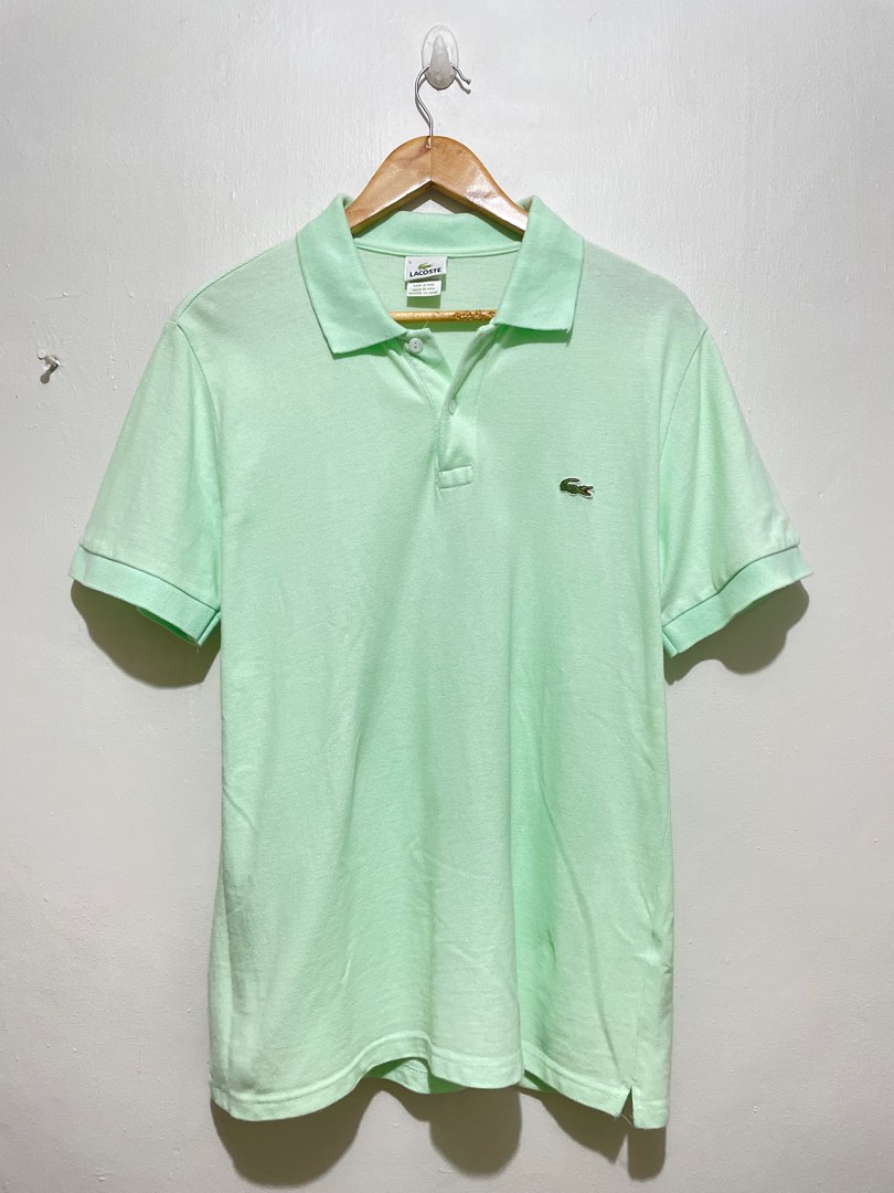 LACOSTE mint green polo shirt, Men's Fashion, Tops & Sets, Tshirts ...