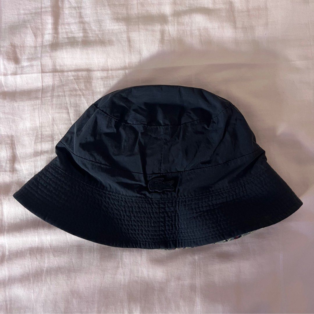 lacoste reversible bucket hat, Men's Fashion, Watches & Accessories ...