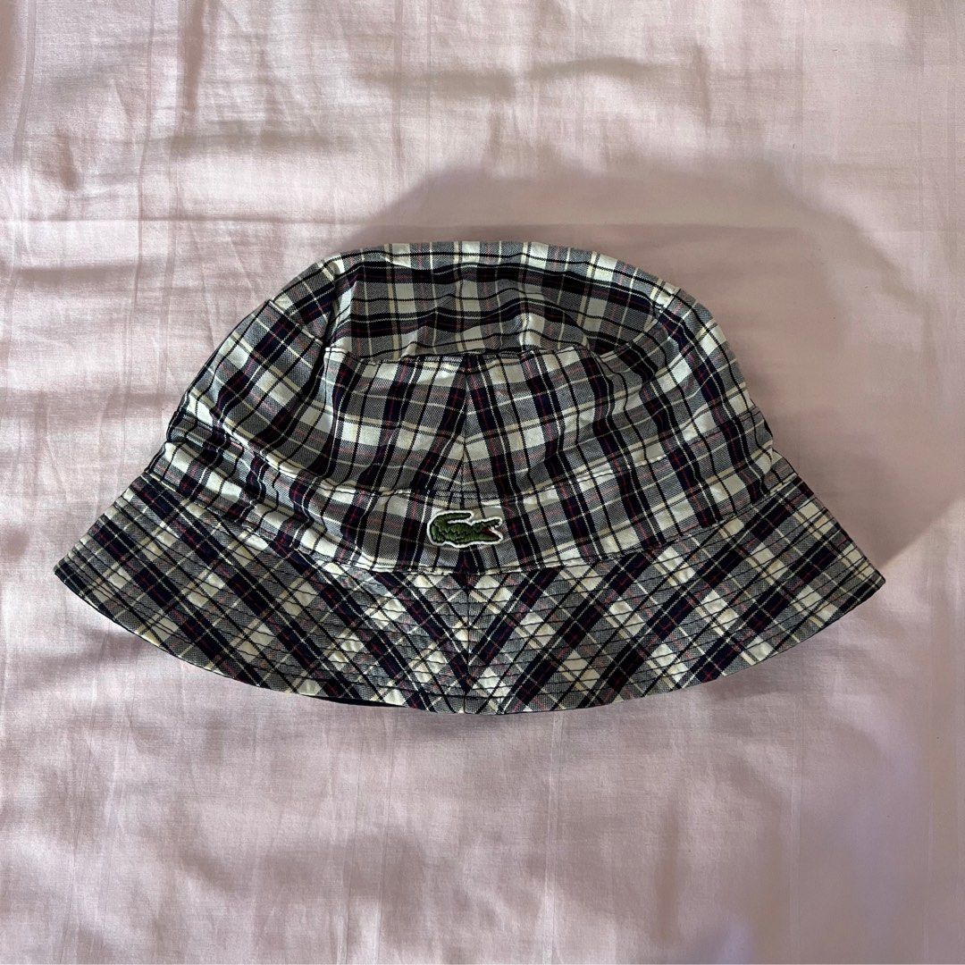 lacoste reversible bucket hat, Men's Fashion, Watches & Accessories ...