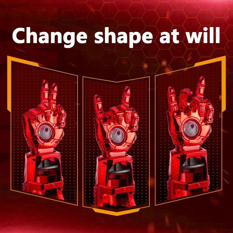 LED Iron Man Arm Electric Toy Water bomb Ball Toys With Gel Balls For ...