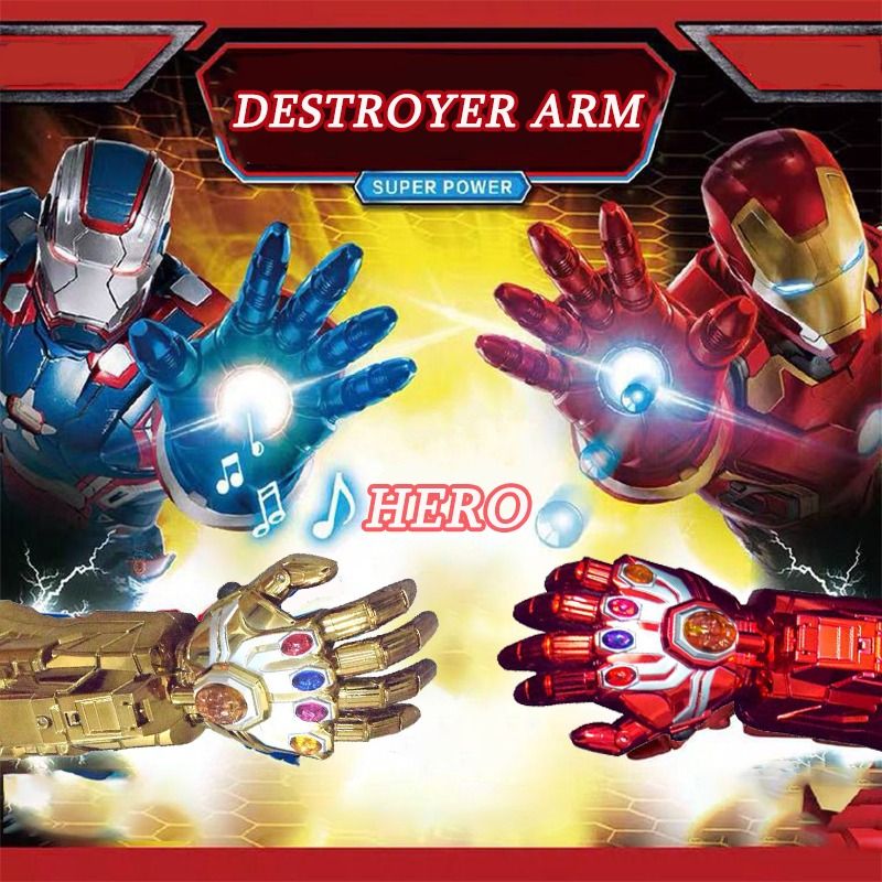 LED Iron Man Arm Electric Toy Water bomb Ball Toys With Gel Balls For ...