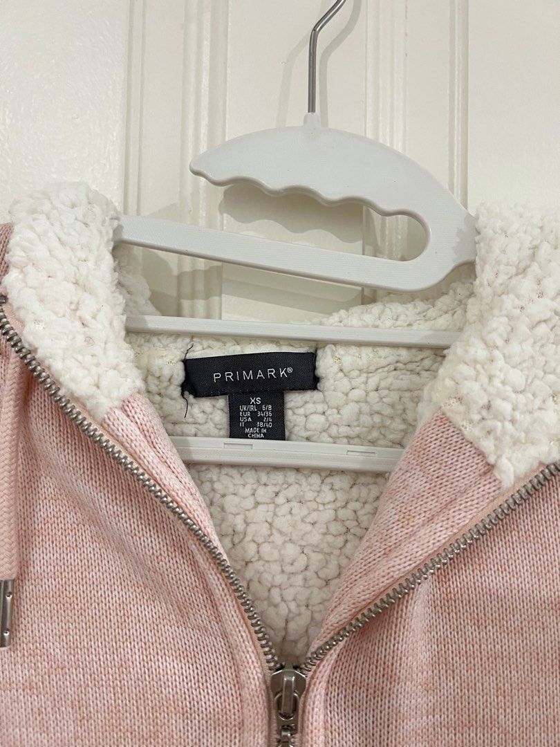 Light Pink Primark Fleece Hoodie, Women's Fashion, Coats, Jackets and ...