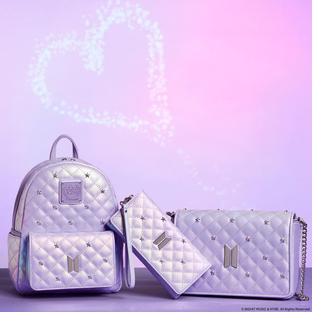Limited Edition Loungefly Funko Pop x BTS Quilted Backpack / Long ...