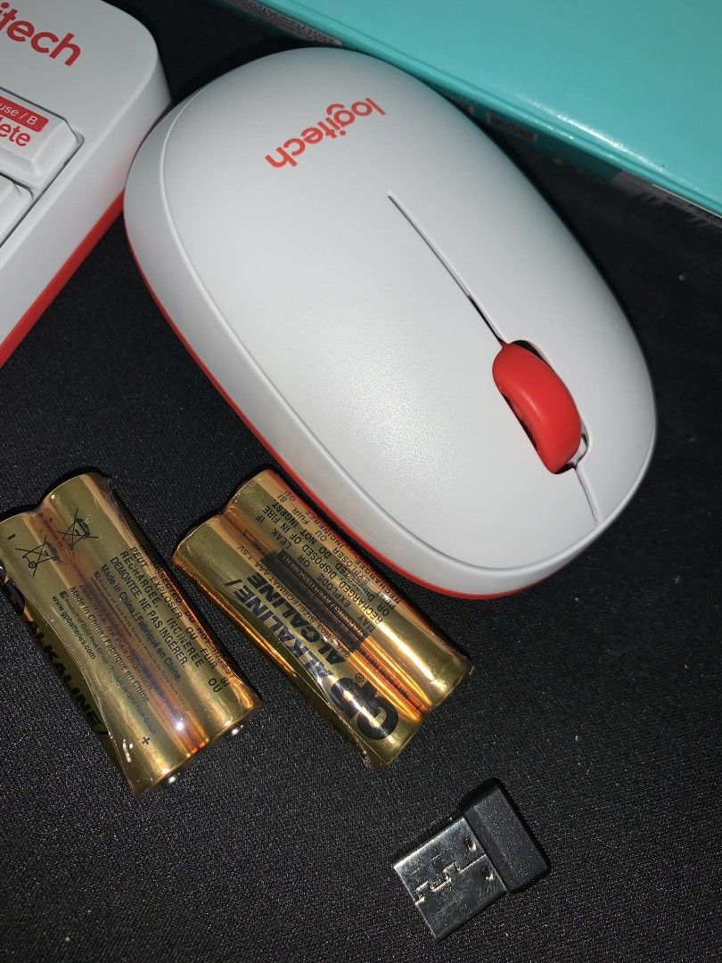 Logitech Mk240 Nano Wireless Keyboard Mouse Combo White Computers And Tech Parts And Accessories