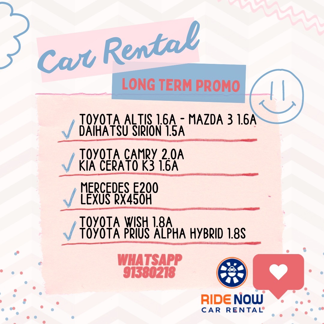 Long Term Car Rental Promotions - All Ranges of Vehicle Available ...