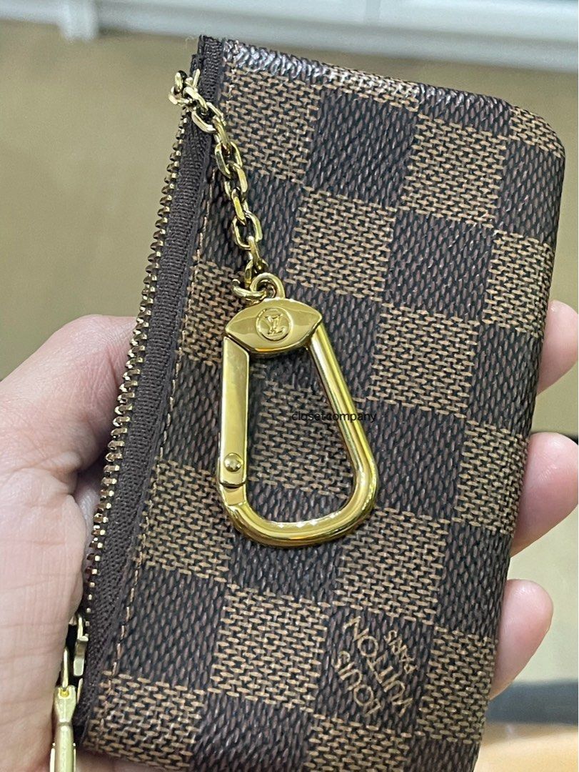 Louis Vuitton Key Cles in Damier Ebene Canvas, Luxury, Bags & Wallets ...