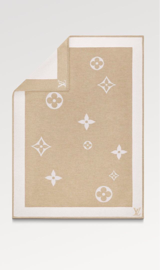 Louis Vuitton Plaid Monogram Flowers Blanket, Luxury, Accessories on ...