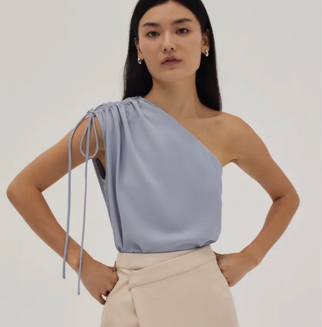 Love Bonito tie shoulder toga top, Women's Fashion, Tops, Others Tops ...