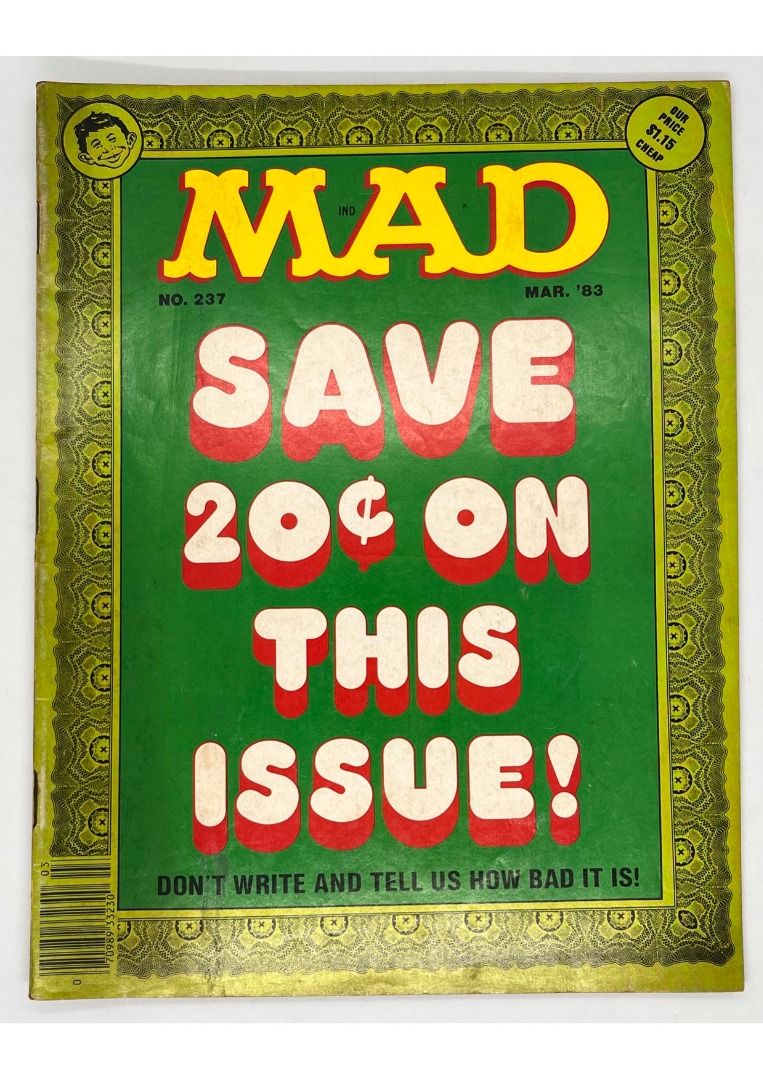 MAD MAGAZINE : ISSUE NO 237 MARCH 1983, Hobbies & Toys, Books ...