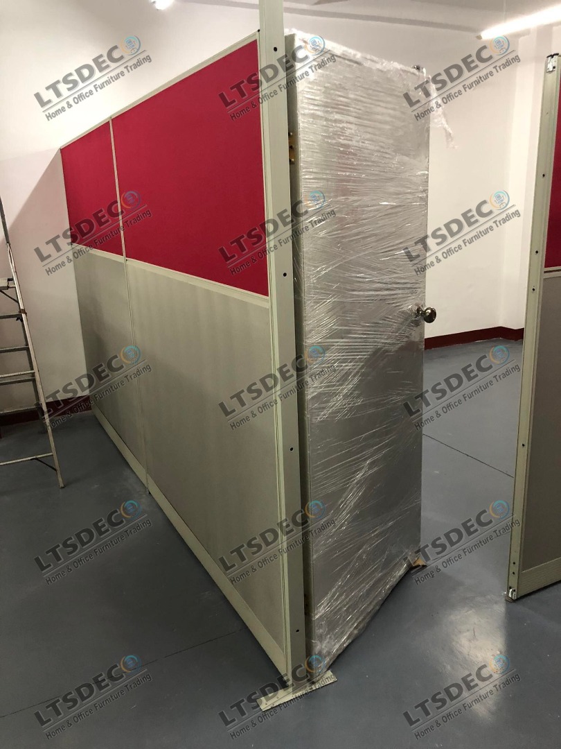 MADE TO ORDER HIGH PANEL FULL FABRIC OFFICE PARTITIONS, Furniture ...