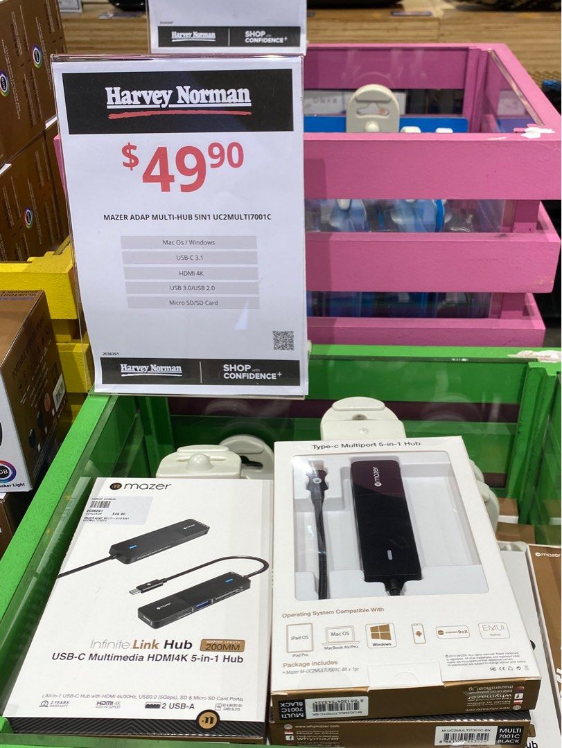mazer infinite.multimedia pro hub 5-in-1, TV & Home Appliances, TV ...