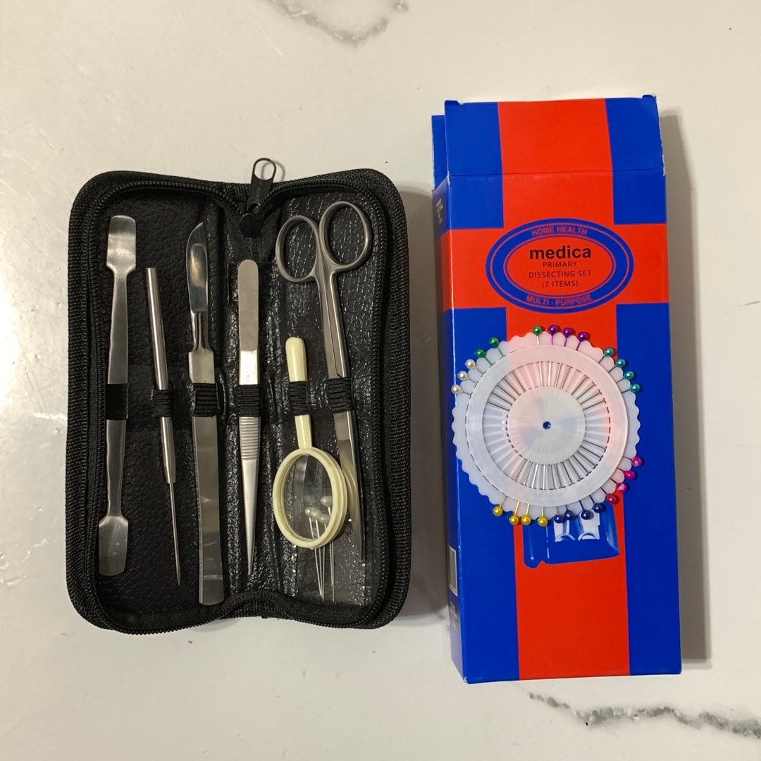 Medica Dissecting Kit (7 items) + extra pins, Health & Nutrition, Medical Supplies & Tools on ...