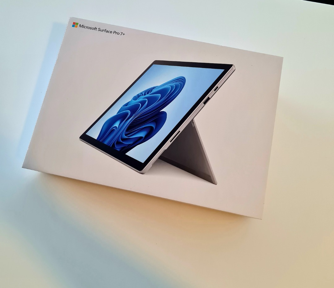 Microsoft Surface Pro 7+ with charger, box, keyboard cover and Surface ...
