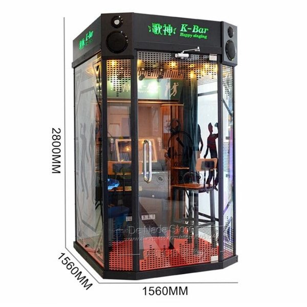 Mini KTV Booth Coin Operated Jukebox Amusement Machine Karaoke Arcade ...