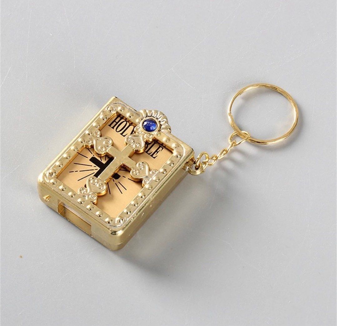 Miniature readable bible keychain., Hobbies & Toys, Stationery & Craft ...
