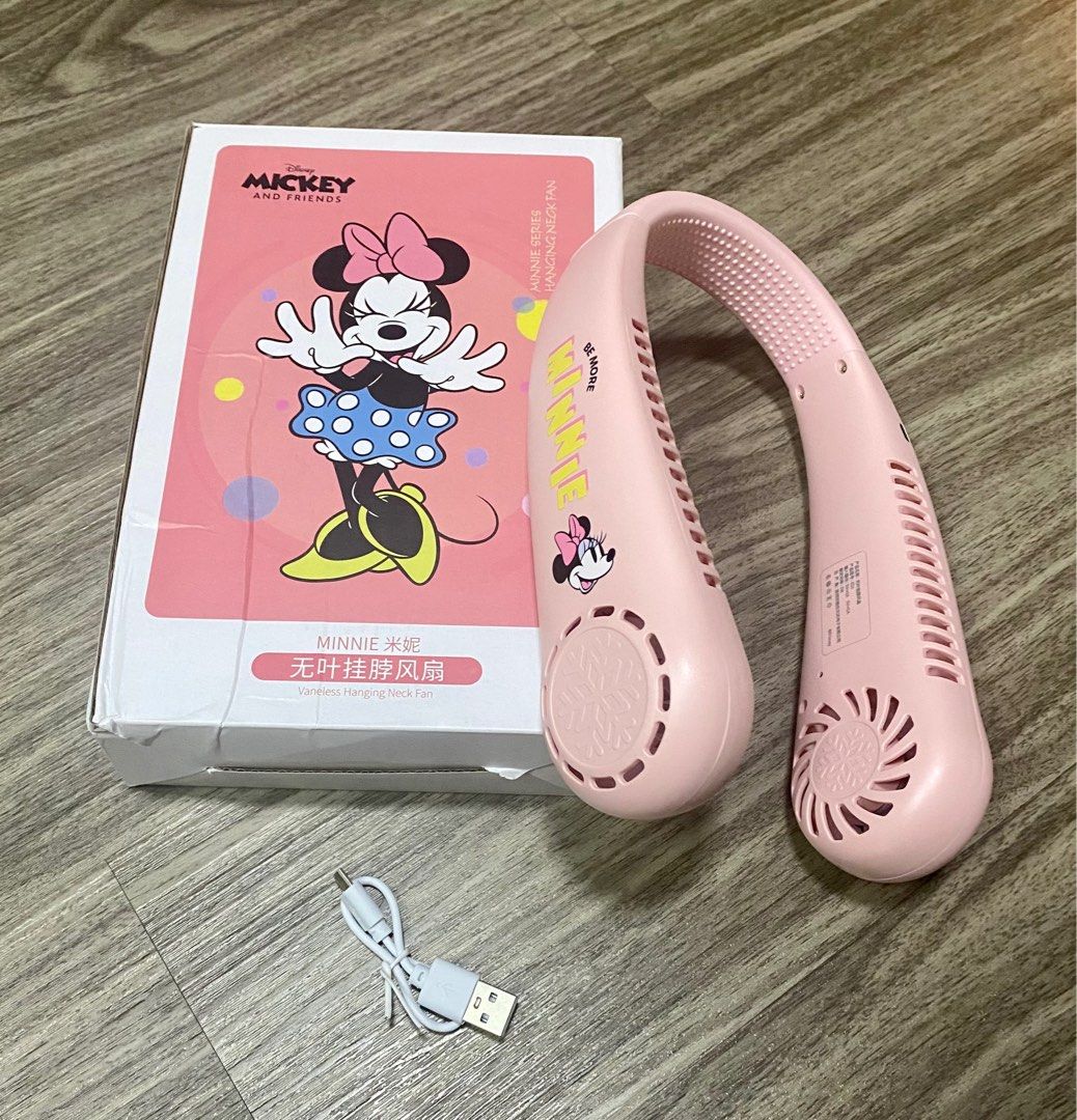 Minnie Mouse Neck Fan, Everything Else on Carousell