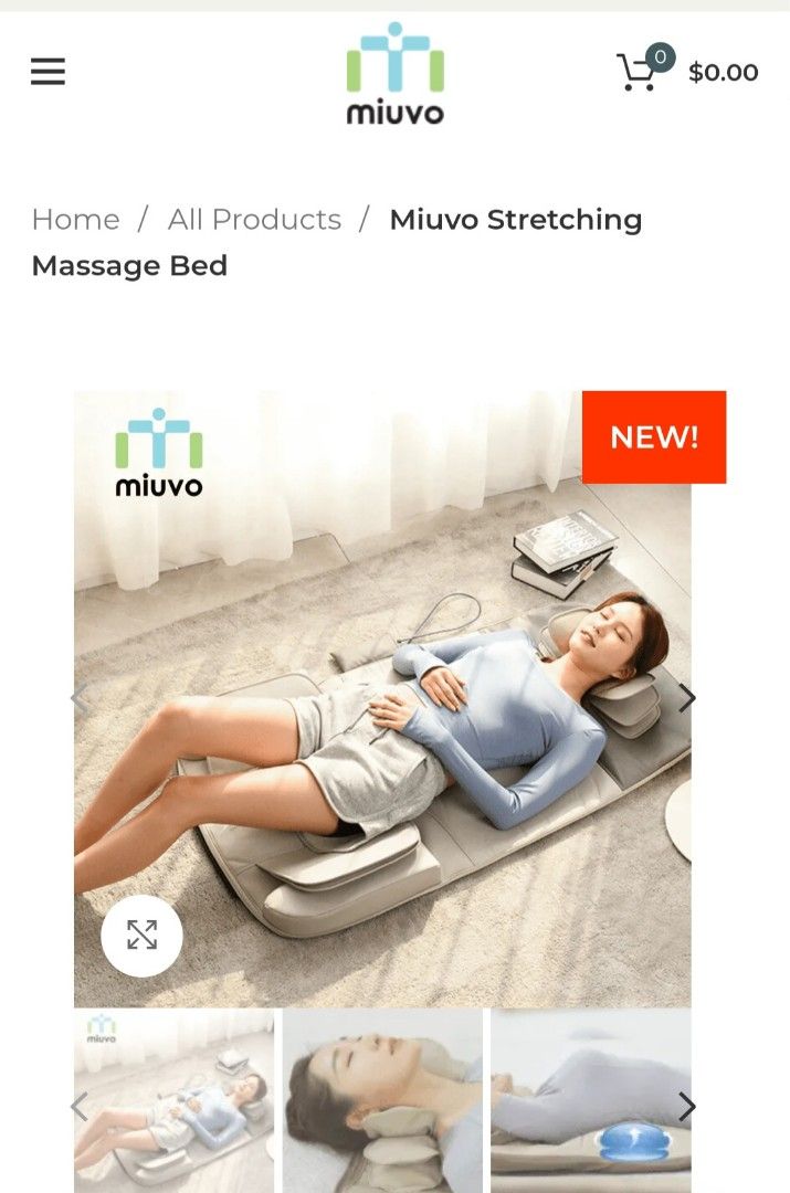 Miuvo Stretching Massage Bed, Health & Nutrition, Massage Devices on ...