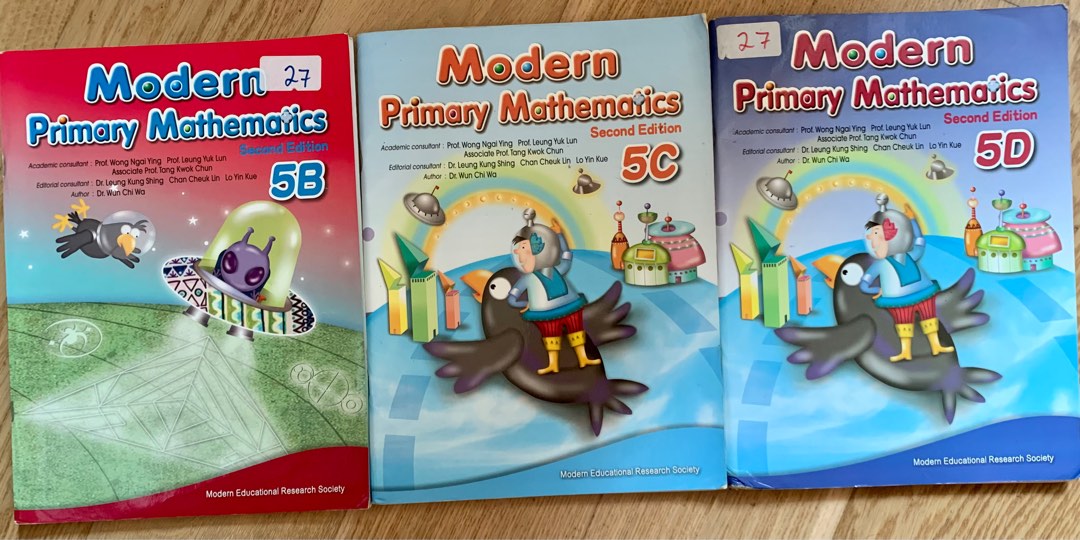 Modern Primary Mathematics second edition 5B 5C 5D, 興趣及遊戲, 書本 & 文具, 教科書 ...