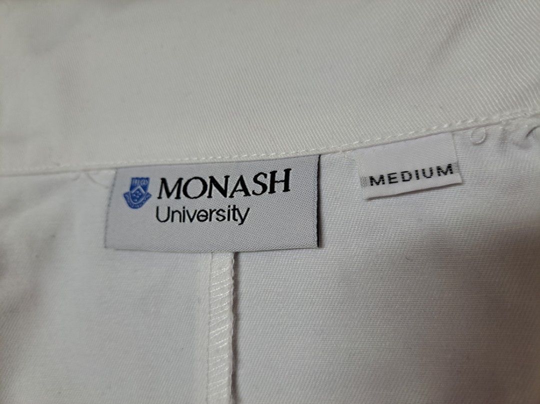 Monash U lab coat, Men's Fashion, Coats, Jackets and Outerwear on Carousell