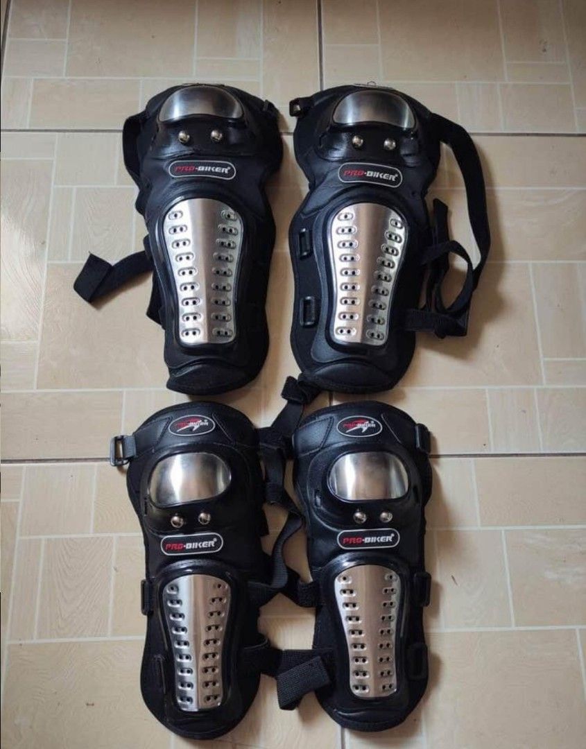 Motor Reflector Vest XL Knee and Elbow Protection Pad, Motorbikes ...