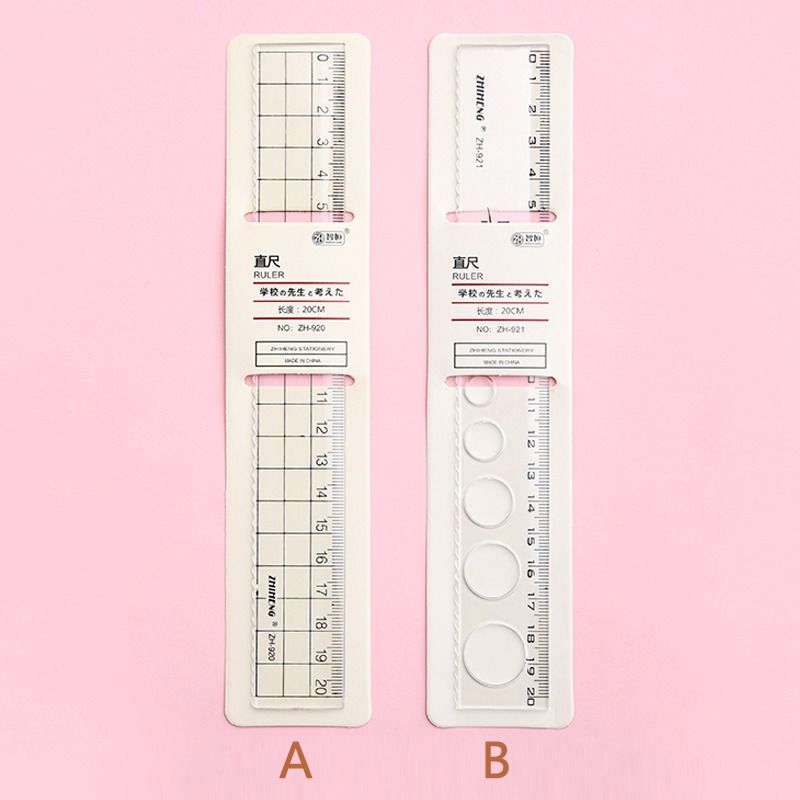 Muji Style Acrylic Transparent Rulers 15cm / 18cm / 20cm [office school ...