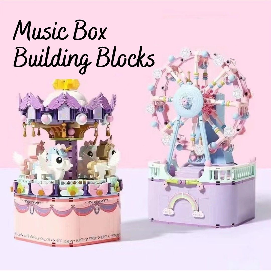 Music Box Building Blocks - Ferris Wheel / Merry-go-round, Hobbies ...