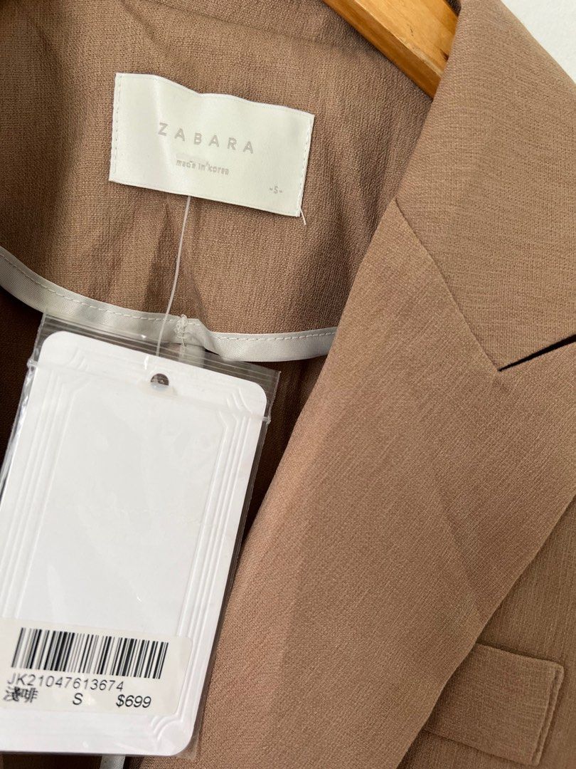 NEW ZABARA lapel blazer, Women's Fashion, Coats, Jackets and Outerwear ...