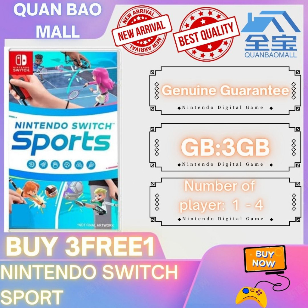 Nintendo switch sport (Nintendo Switch) Digital Download, Video Gaming ...